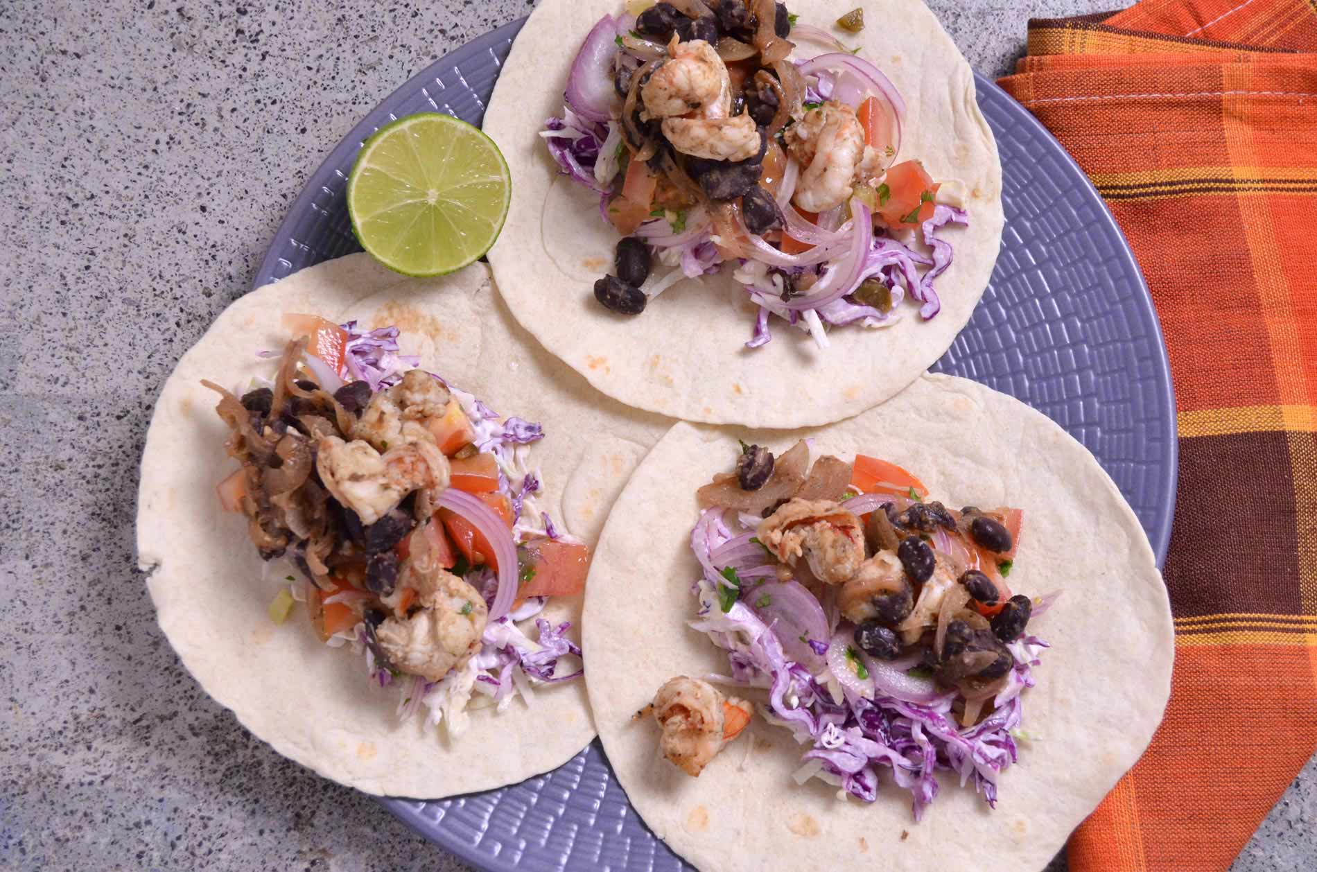 Tiger Prawn Soft Tacos Recipe | JustCook