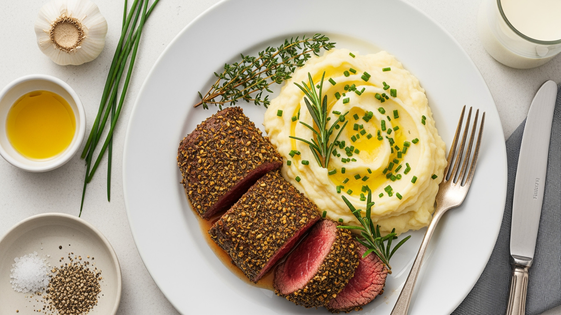 Herb-Crusted Beef Tenderloin Recipe | JustCook